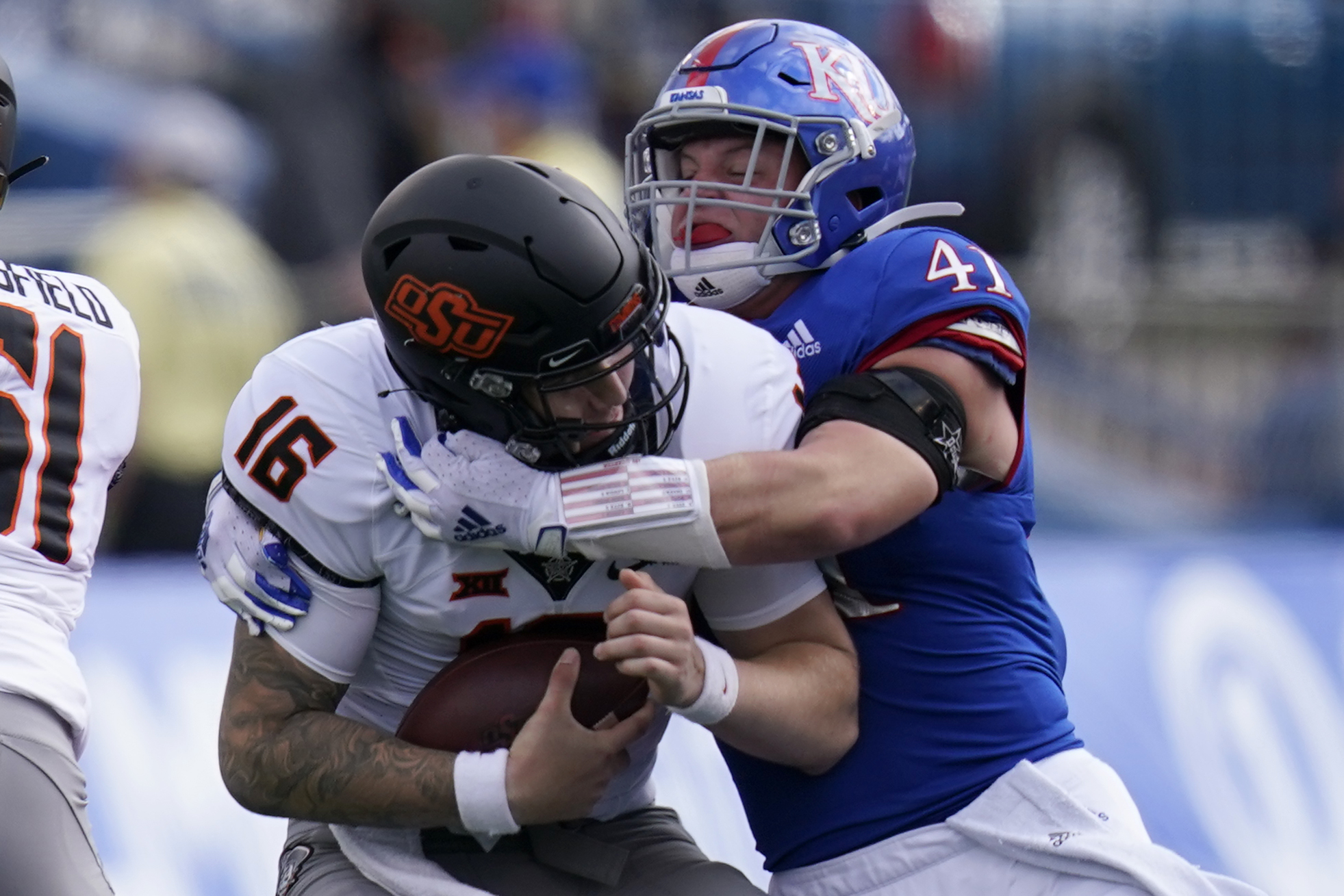 Former walk-on LB Nick Channel now on scholarship, impressing new KU ...